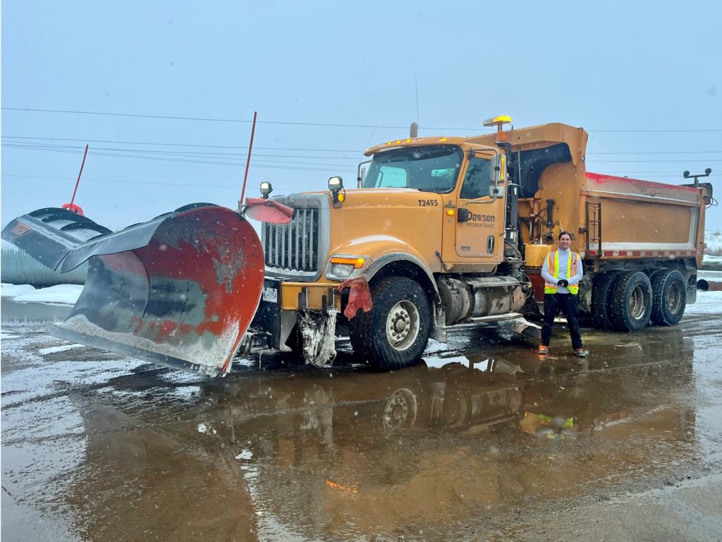 Becca Payette Earns Her Class 3 Licence | Dawson Road Maintenance